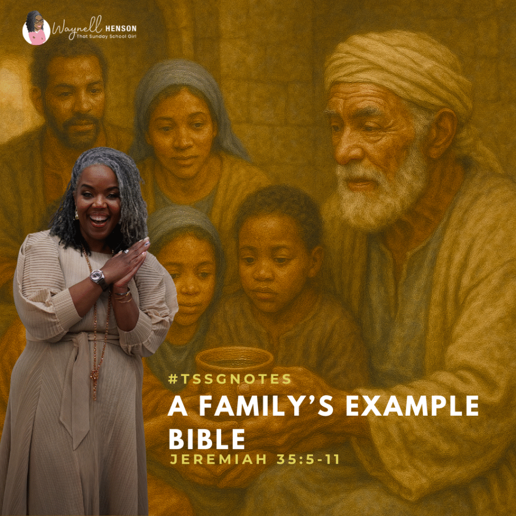 #TSSGNotes – 📚💙🙌🏽 A Family’s Example – October 19, 2025